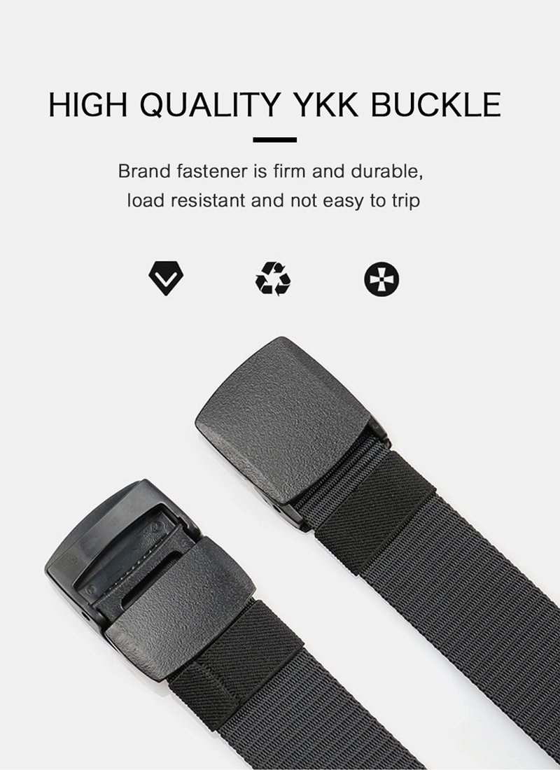 DOOPAI Canvas Belt Hypoallergenic Metal Free Men Women Nylon Cloth Belt ...