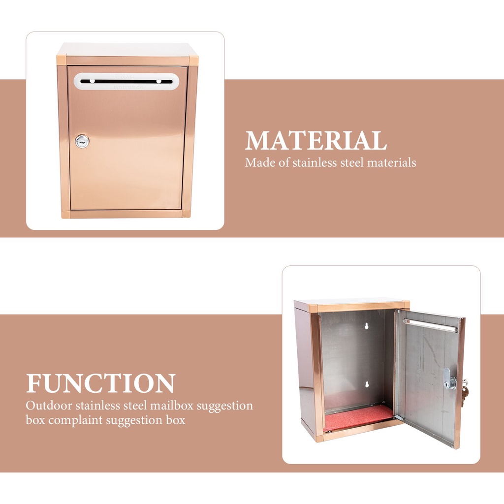 Box Letter Suggestion Wall Post Drop Mailbox Hanging Metal Mail ...