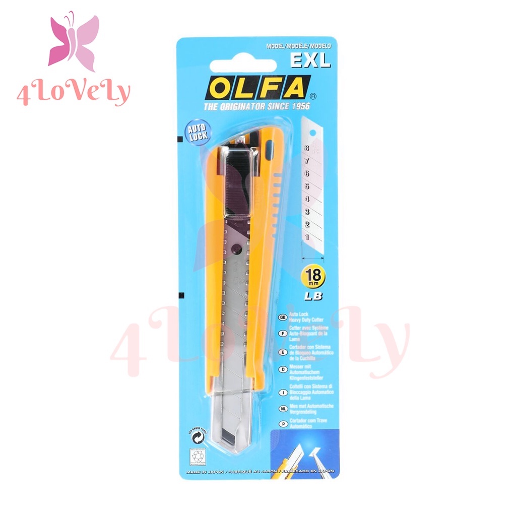(MADE IN JAPAN) OLFA EXL AUTO LOCK HEAVY DUTY CUTTER | Shopee Malaysia