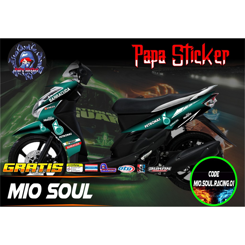 Mio Soul CARBU PETRONAS STRIPING, Mio Soul Karbu Motorcycle list ...