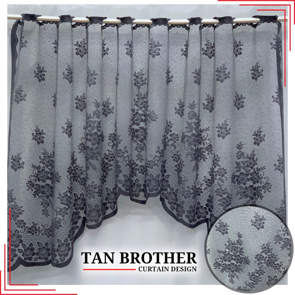 Ready Stock Skirting Curtain/Anak Langsir Tingkap (W)62" x (H)29 ...