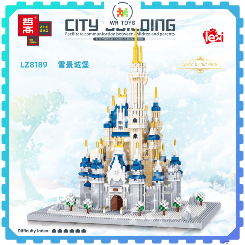 Snow Castle Building Bricks Collection Toys Blocks Lezi Zhe Gao LZ8189 ...