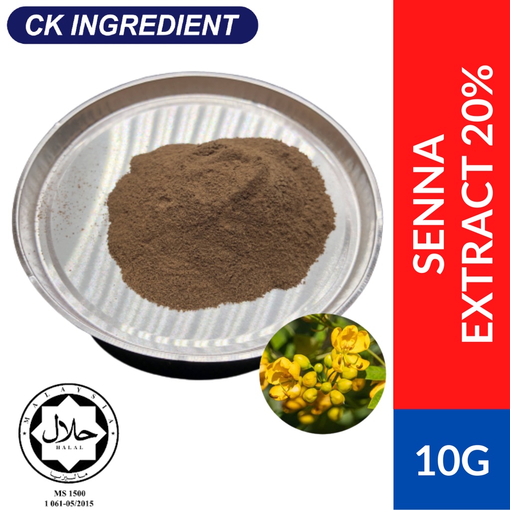 (Halal) Senna Extract 20% Sennosides - Ekstrak Cina / 番泻叶提取物 | Shopee ...