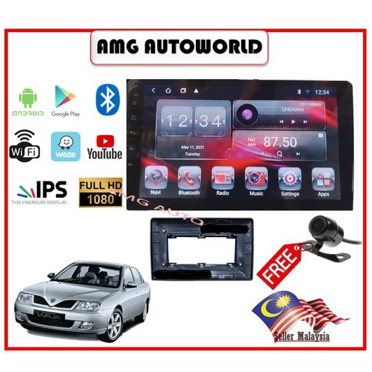 Proton Waja 10" Inch Android Player Radio WIFI GPS IPS 2.5D Screen T3L ...