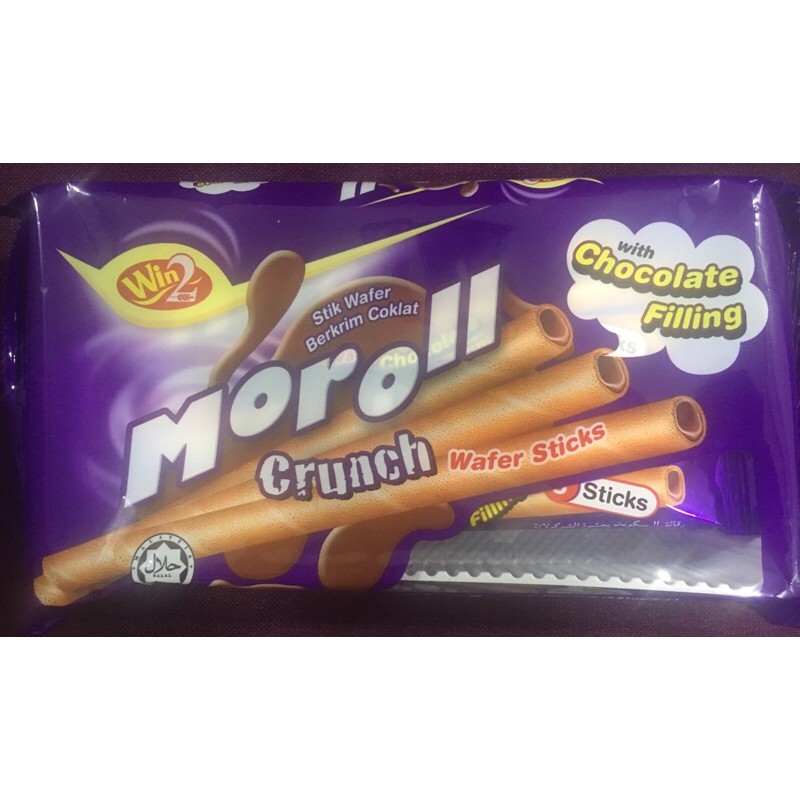 (READY STOCK)WIN WIN MOROLL CRUNCH WAFER STICKS CHOCOLATE/MILK FILLING ...