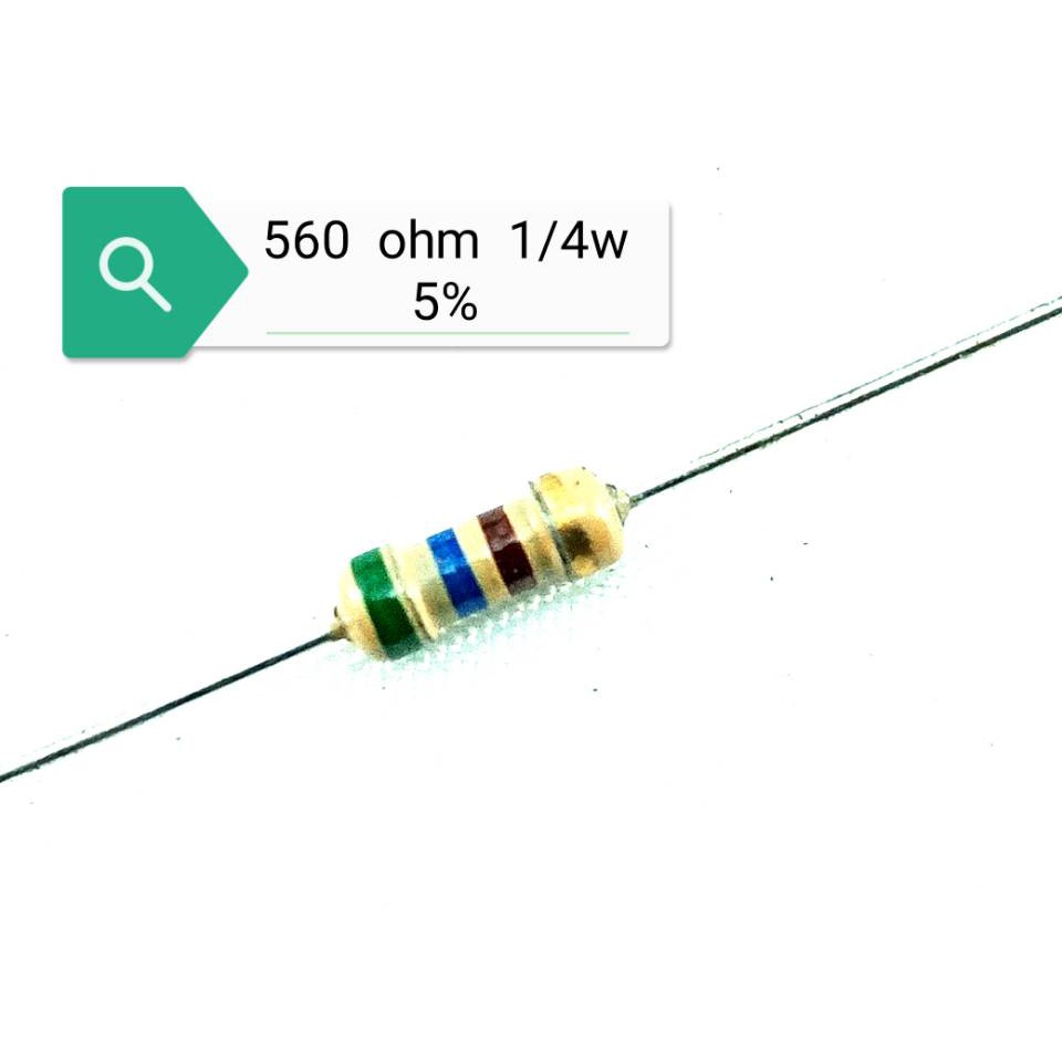 15PCS 5% 1/4W carbon film resistor 1R 2.2R 2.4R 3.9R 6.2R 6.8R 10R 15R 22R 30R 33R 47R 51R 56R ...