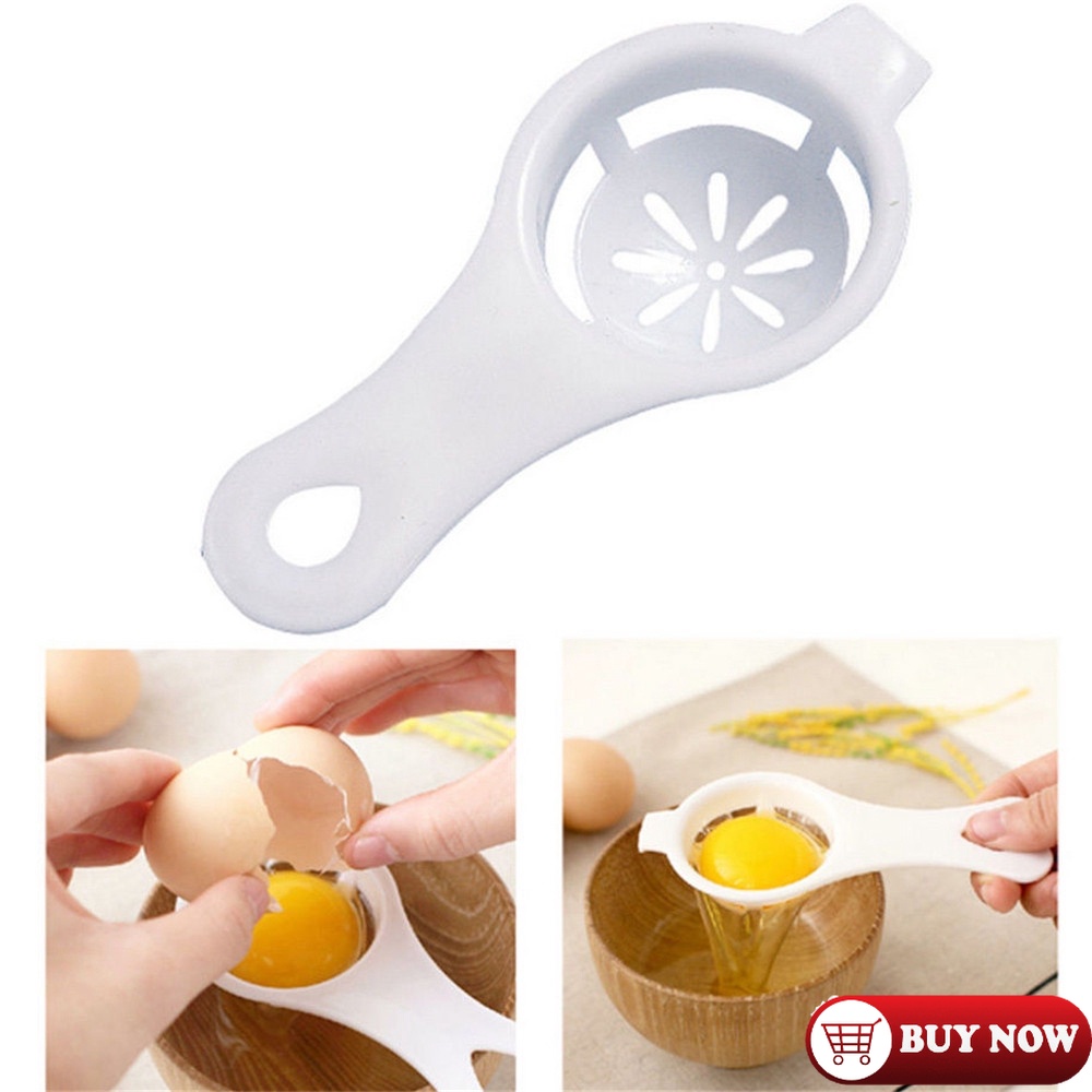 DC 1 Pc Kitchen White Plastic Egg Yolk Separator / Food-grade Egg ...