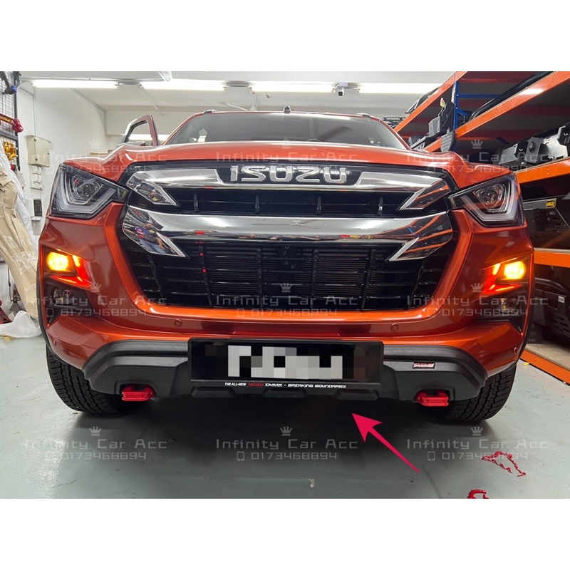 Isuzu Dmax D-Max 2021-2022 Front Bumper Guard Protector Matt Black ...