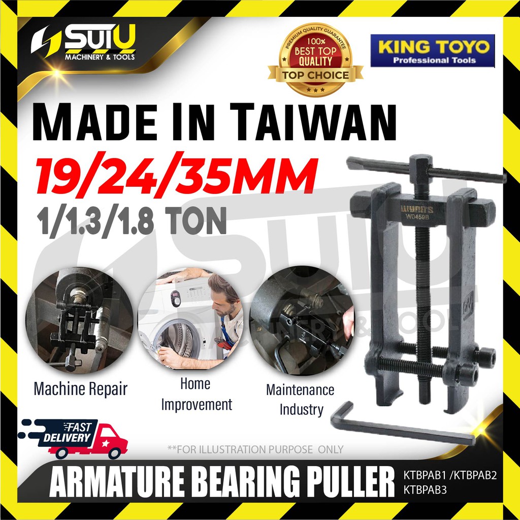 KING TOYO KTBP-AB1/ KTBP-AB2 / KTBP-AB3 1/1.3/1.8 TON Armature Bearing ...