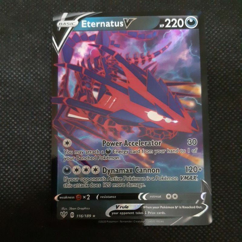 Pokemon Card TCG: Eternatus V 116/189 -Ultra Rare 100% Original Pokemon ...