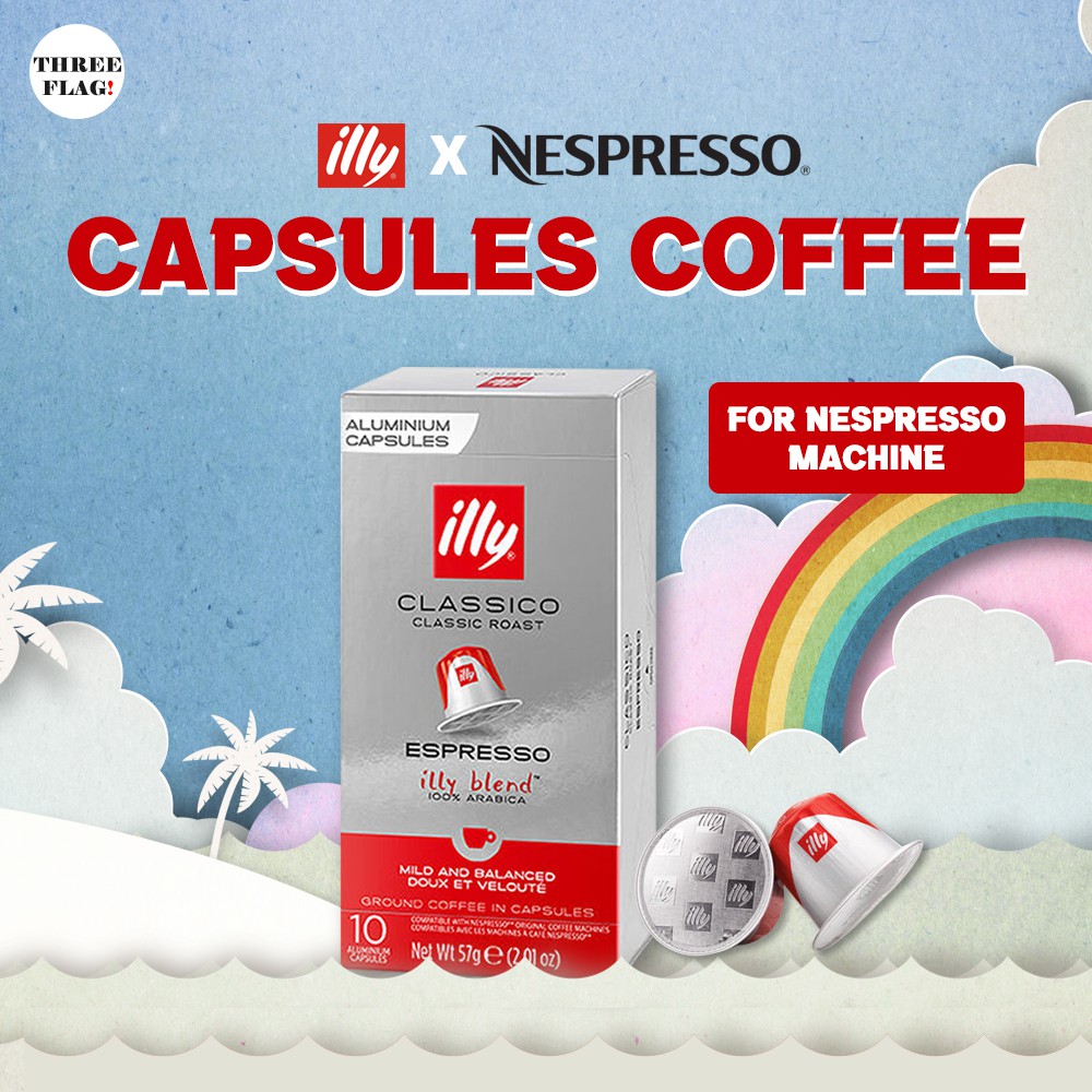 illy Capsule Coffee for Nespresso Machine 1box(10capsules) - Classico ...