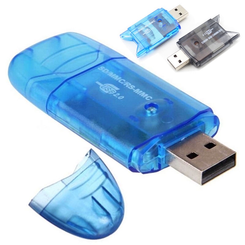 SD Micro DV TF M2 MS SD MMC SDHC Memory Card Reader to USB 2.0 Adapter ...