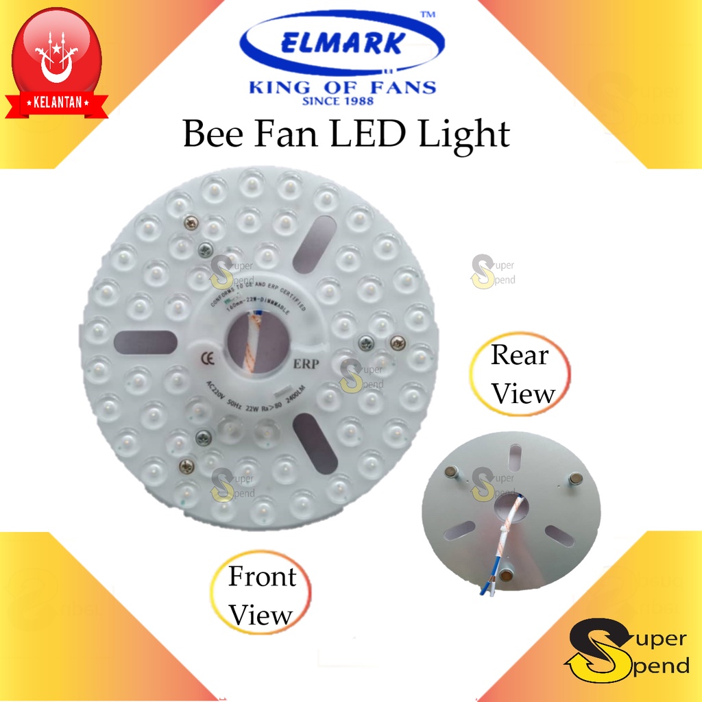 Elmark Bee Fan LED Light Only | Shopee Malaysia