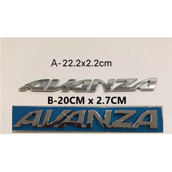 Toyota Avanza Car Auto Racing Logo Emblem Badge Decal Sticker / Word ...