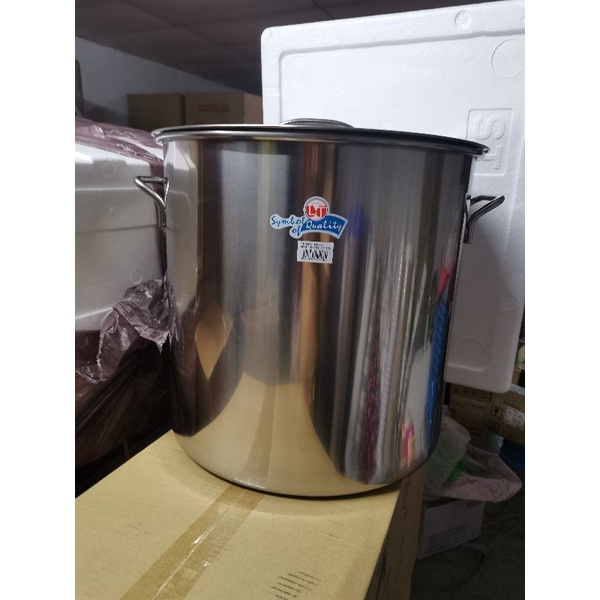 PERIUK SUP/PERIUK SUP BERPENUTUP/Stainless Steel Stock Pot 33Liter ...