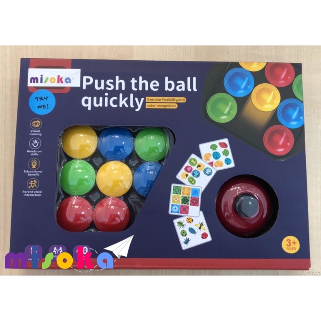 [Misoka Kids] Push the ball quickly (1-2 player game) | Shopee Malaysia