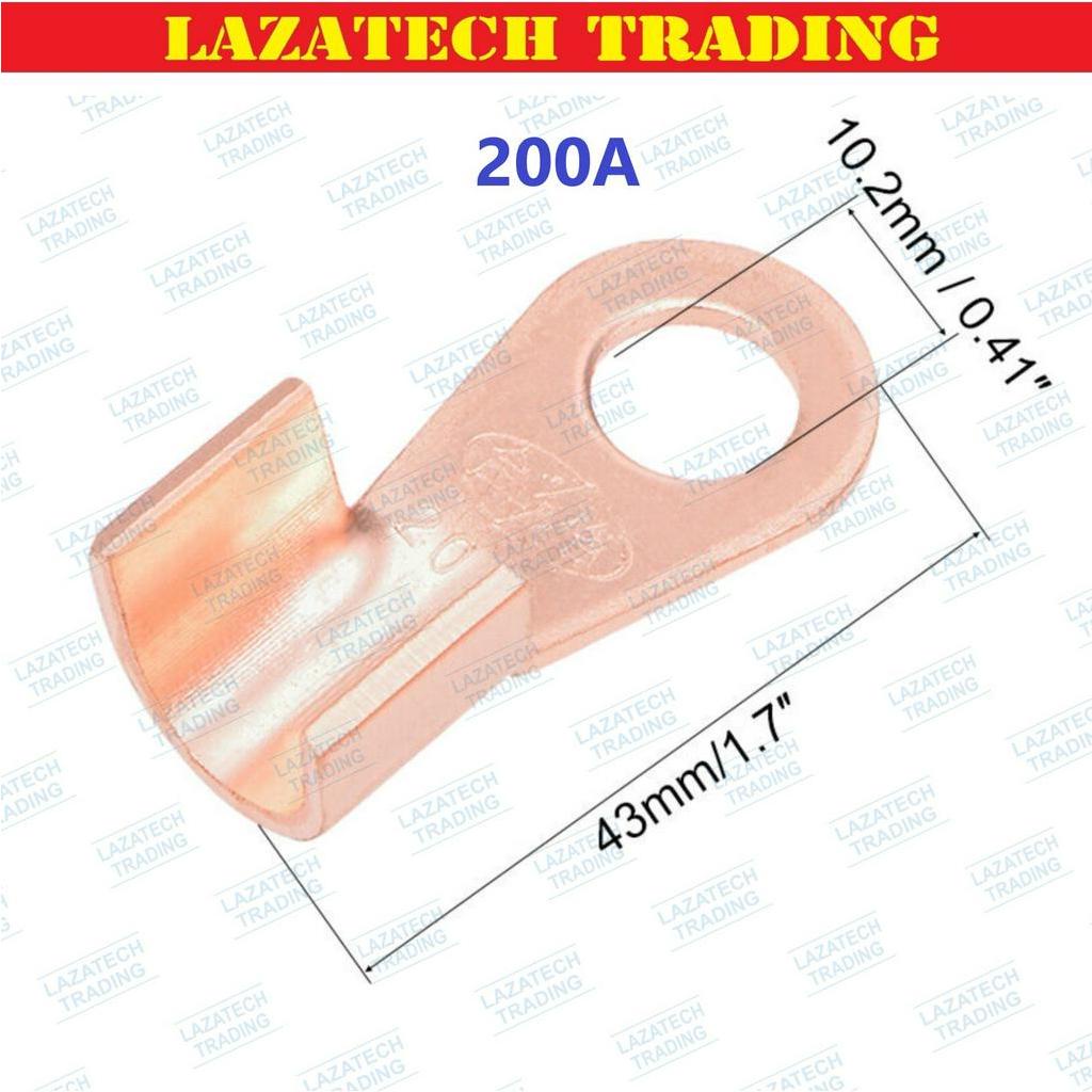 POWER AMP CABLE (8GA, 4GA, 2GA) OT-RING TERMINAL CLIP (1pc) | Shopee ...