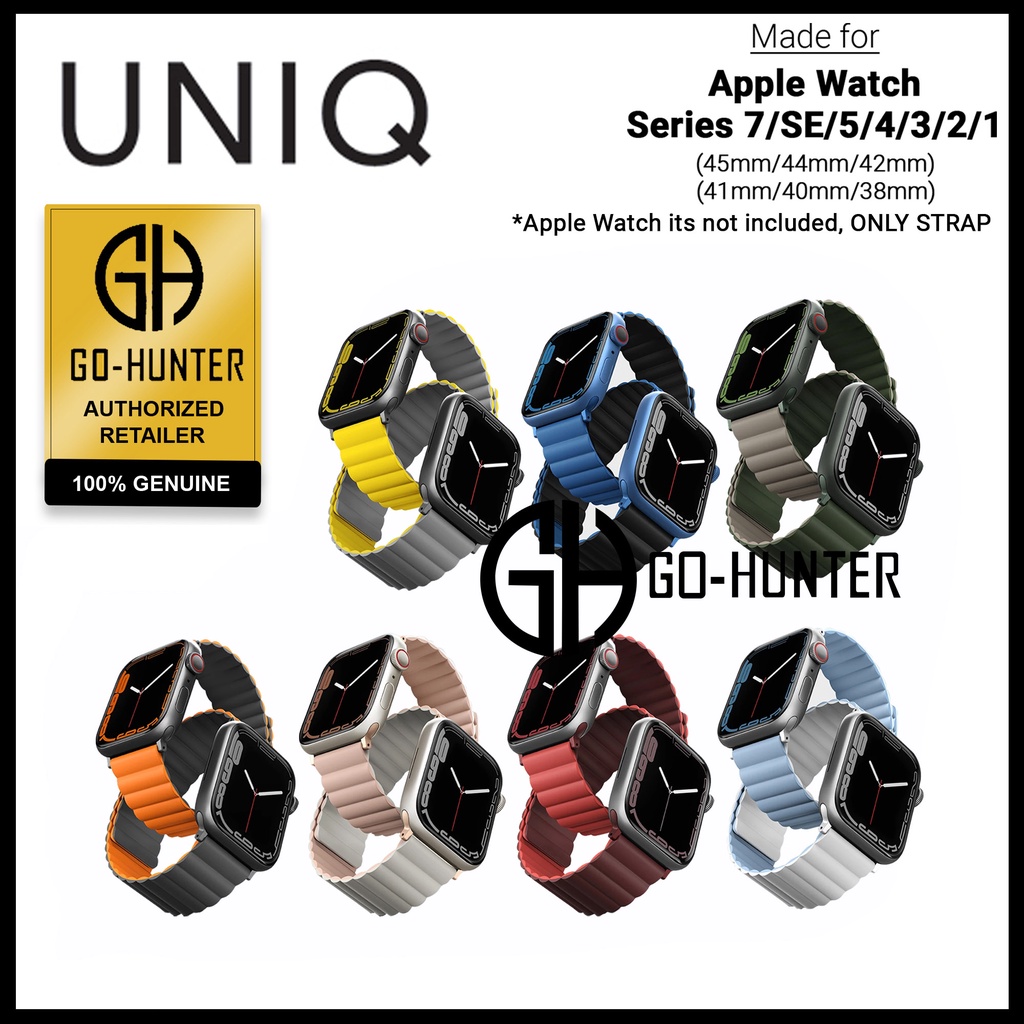 UNIQ Revix Magnetic Silicone Strap for Apple Watch Series 7 / SE / 6 ...