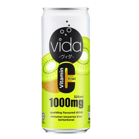 Vida Zero Vitamin C Sparking Drink Halal Minuman Berkarbonat Tanpa Gula ...