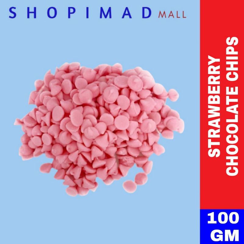 [100GM] STRAWBERRY COMPOUND CHIPS | STRAWBERRY CHOCOLATE CHIPS | CIP ...