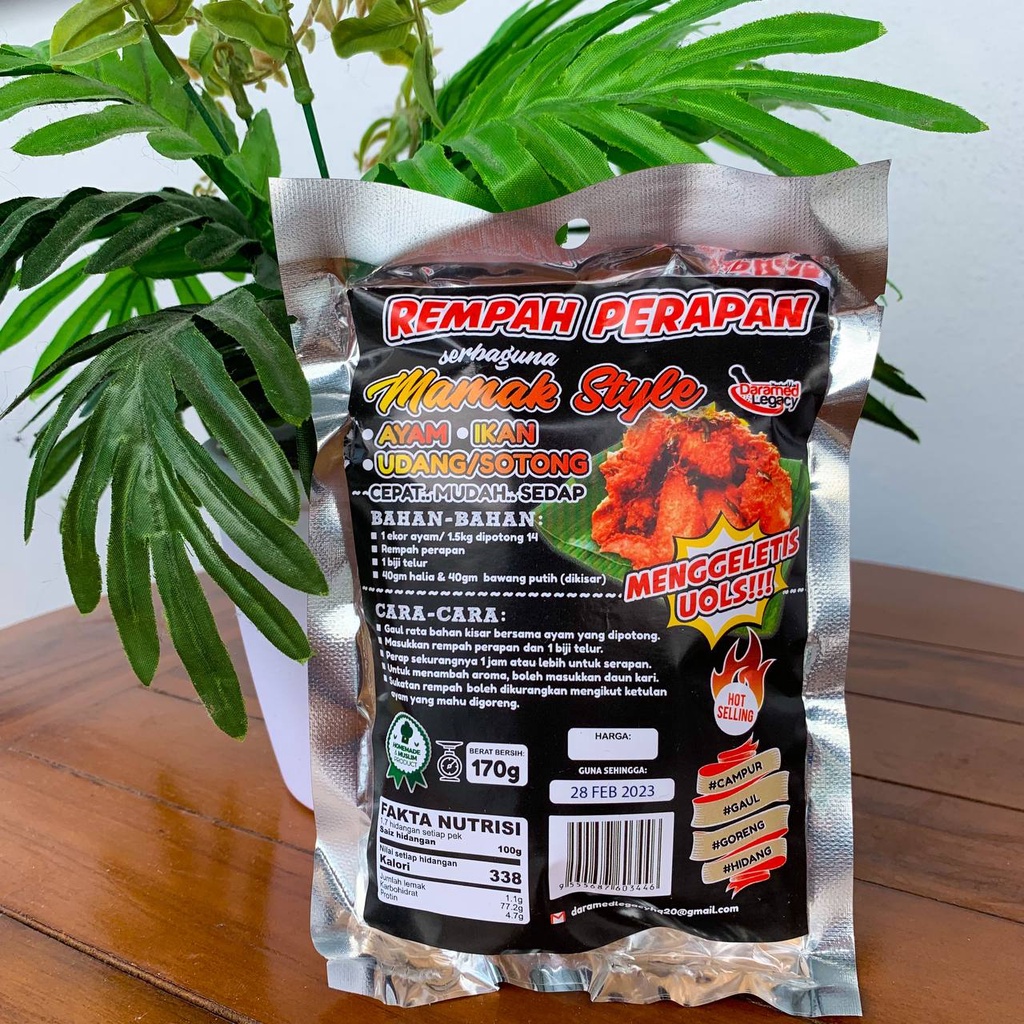 REMPAH PERAPAN SERBAGUNA MAMAK STYLE TEPUNG GORENG AYAM, IKAN, UDANG ...