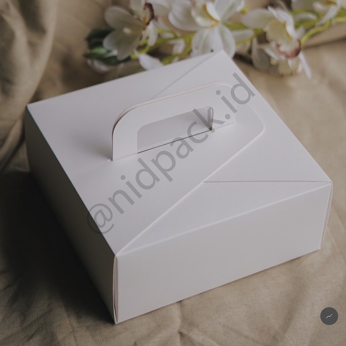 10pcs Cake Box Cake Box 20x20 cm (WHITE) | Shopee Malaysia
