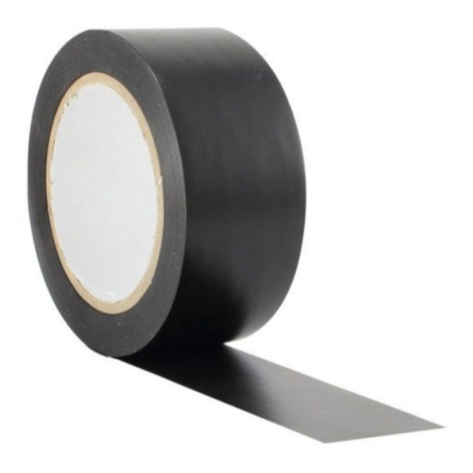 Black PVC Insulation Tape Strong Adhesive Electrical Work Wire Tape ...