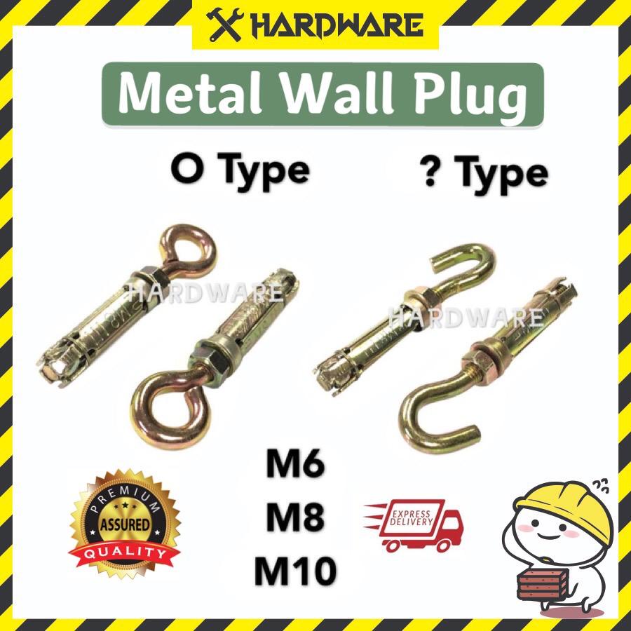 5pcs Screw Hook Wall Plug/M6 M8 M10/Hook Bolt Sleeve Anchor/Eye Bolt ...