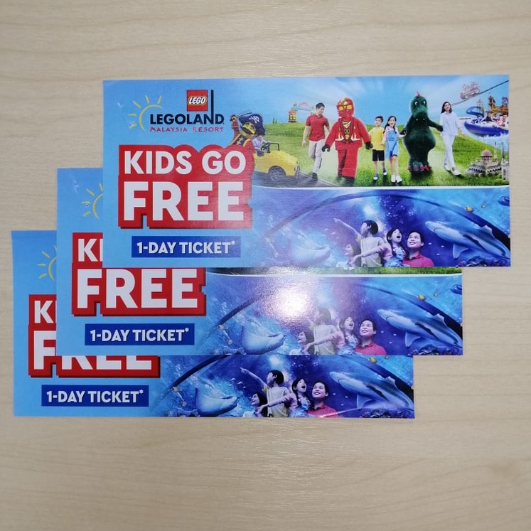 Legoland Kids Go Free 1 Day Entrance Ticket to Theme Park, Sea Life and ...