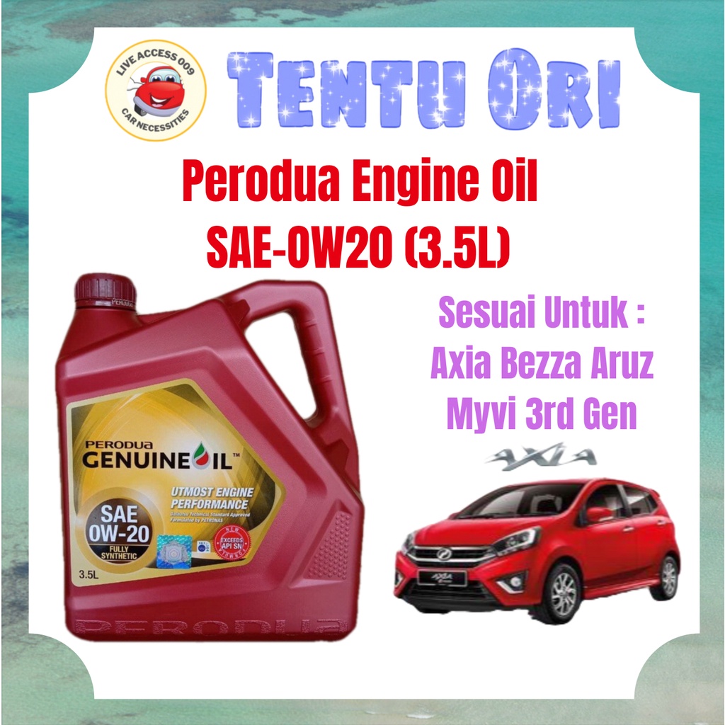 LA009 NEW PACKING Axia Bezza Aruz Myvi 3rd Gen - Genuine Perodua Engine ...
