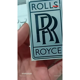 Rolls ROYCE Emblem sticker Embossed Flexible resin | Shopee Malaysia
