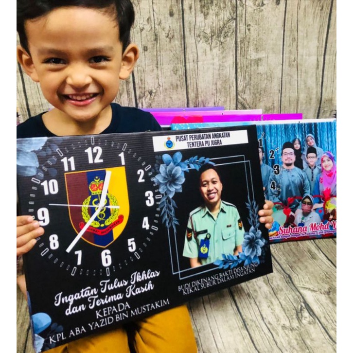 (URGENT ORDER) JAM KANVAS GIFTBOX JAM DINDING BESAR 30X45CM FREE ...