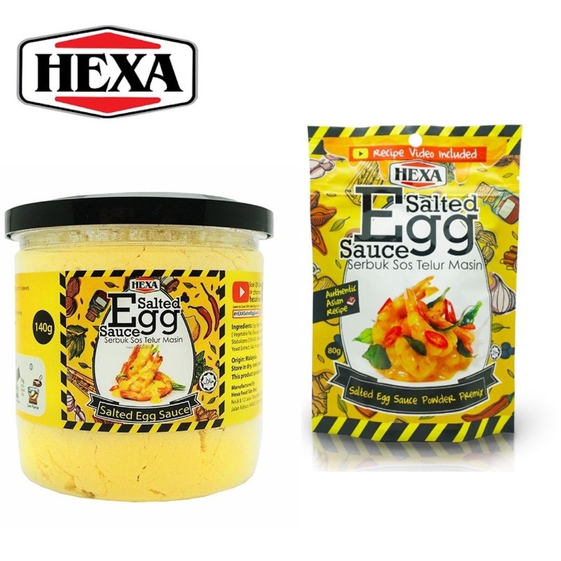 💥[NEW!!]💥HALAL HEXA Salted Egg Sauce Powder Premix ~80g & 140g | Shopee ...