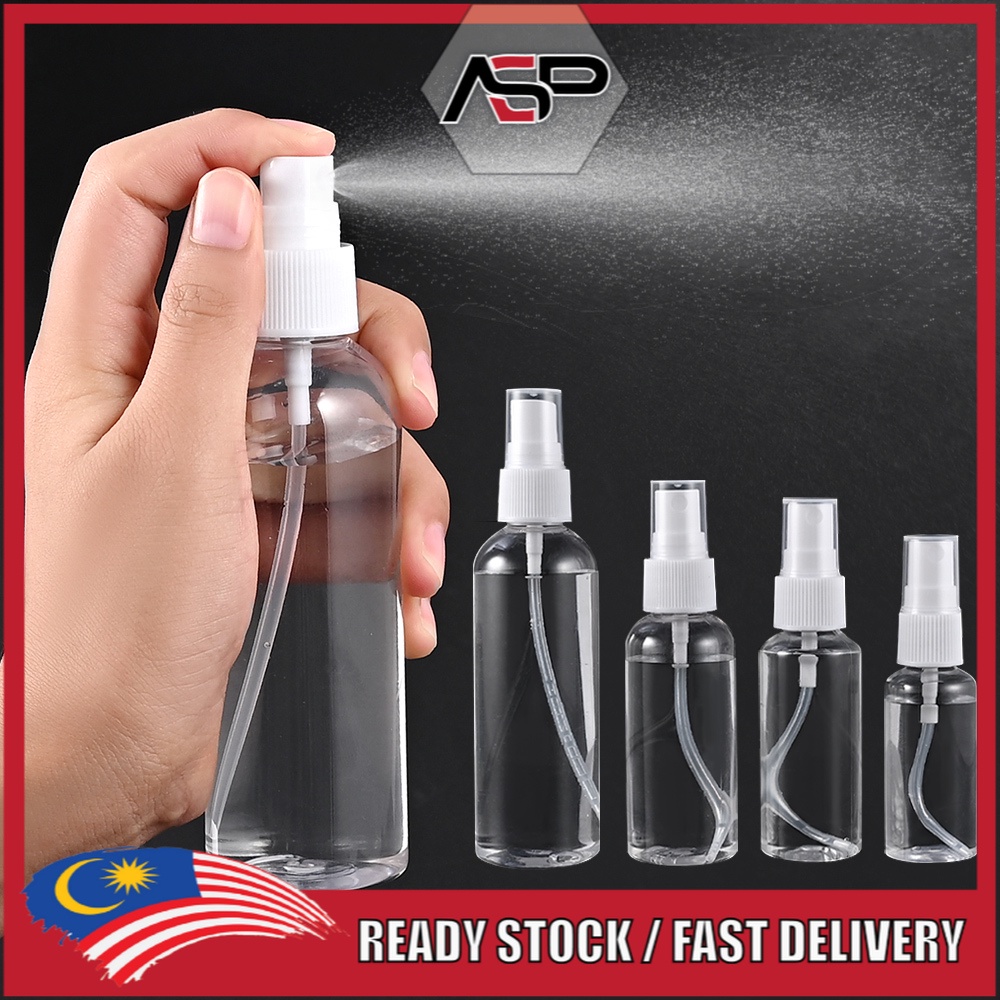 ASPBEST READY STOCK 50/120ml Plastic transparent spray bottle Botol ...