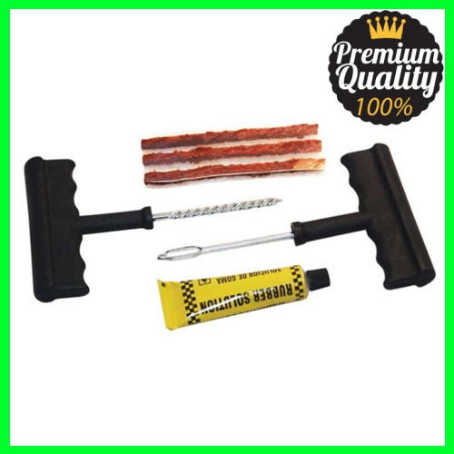 [PREMIUM] 6 Pcs Tire Repair Kit Tubeless Flat Tire Patch Car Rasp Plugs ...