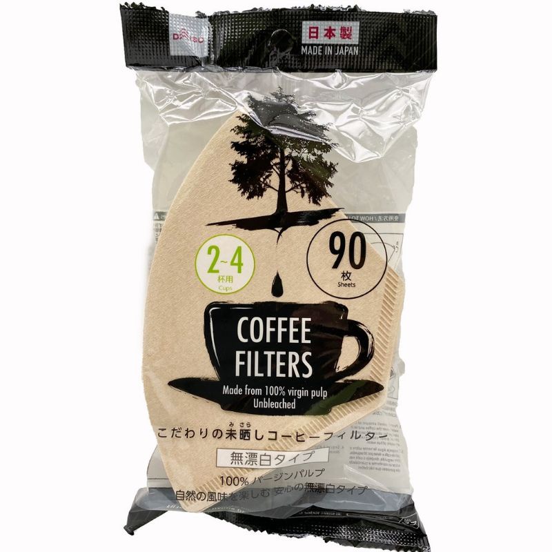 DAISO Coffee Filters Paper Unbleached 100% Virgin Pulp ( 1-2/ 2-4/ 4-7 ...