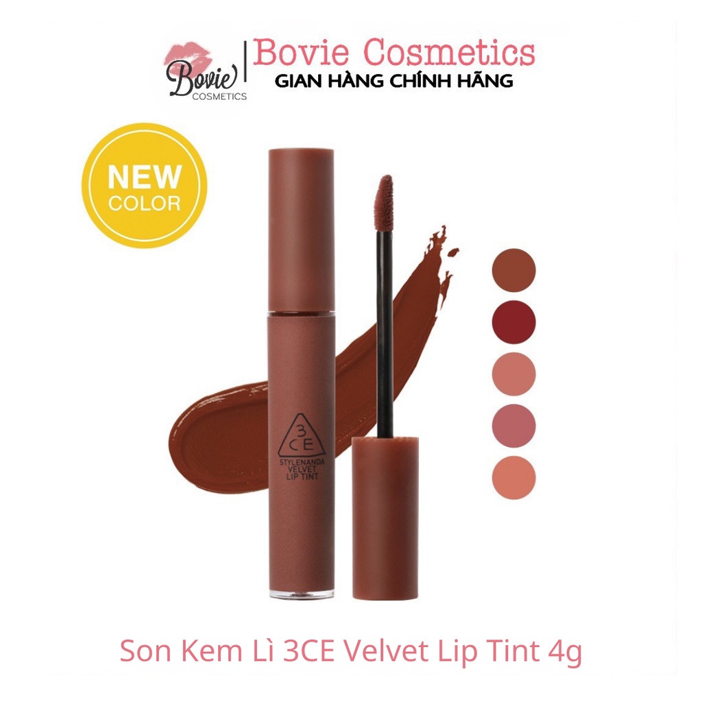 3CE Velvet Lip Tint 4g Korean Walk N Talk / Bitter Hour / Cashmere Nude ...