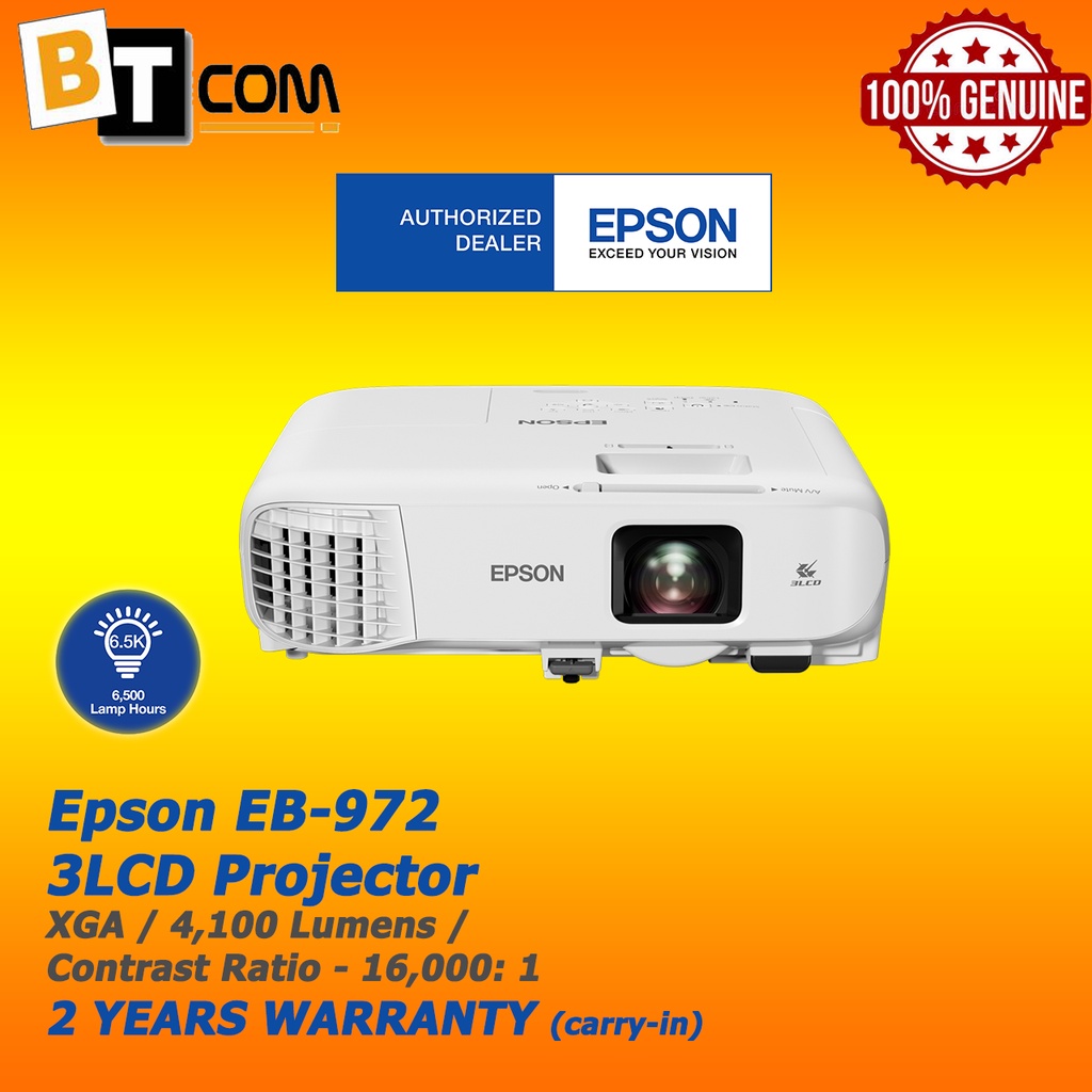 (PRE-ORDER 14-30DAYS) Epson EB-972 XGA 3LCD Projector | Shopee Malaysia