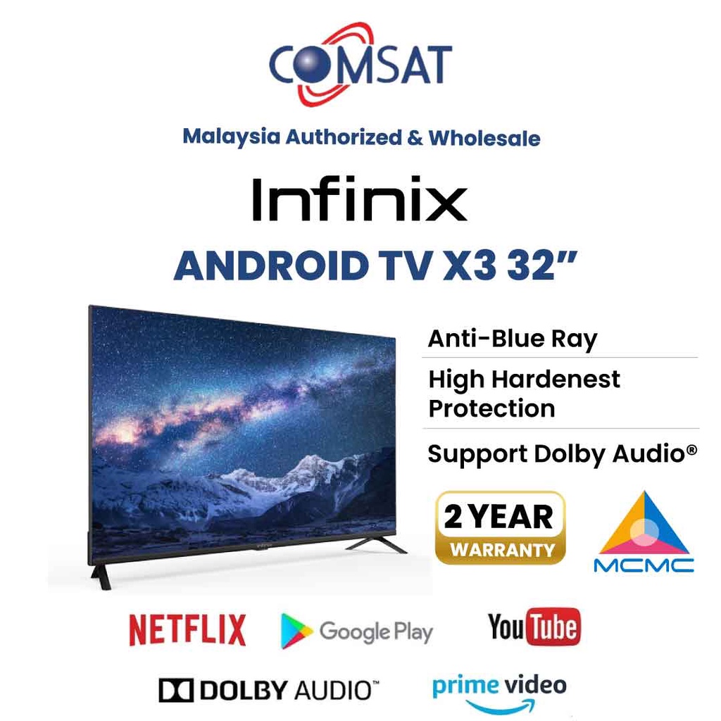 INFINIX X3 ANDROID TV 32" 2 YEARS WARRANTY | Shopee Malaysia