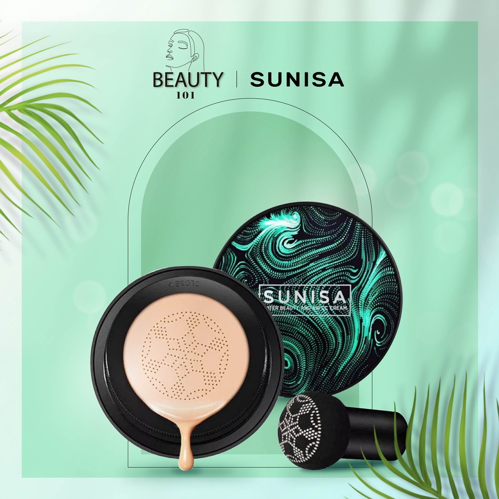 🔥STOCK CLEARANCE🔥SUNISA Air Cushion Mushroom Head BB Cream Shine Moisturizing Makeup Foundation ...