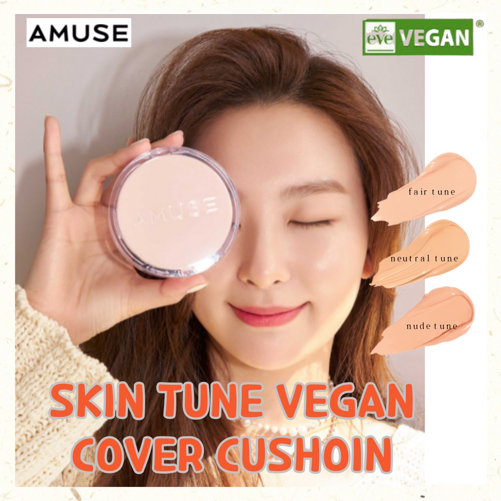 +FREE gift [AMUSE] SKIN TUNE VEGAN COVER CUSHION 15g amuse / amuse ...