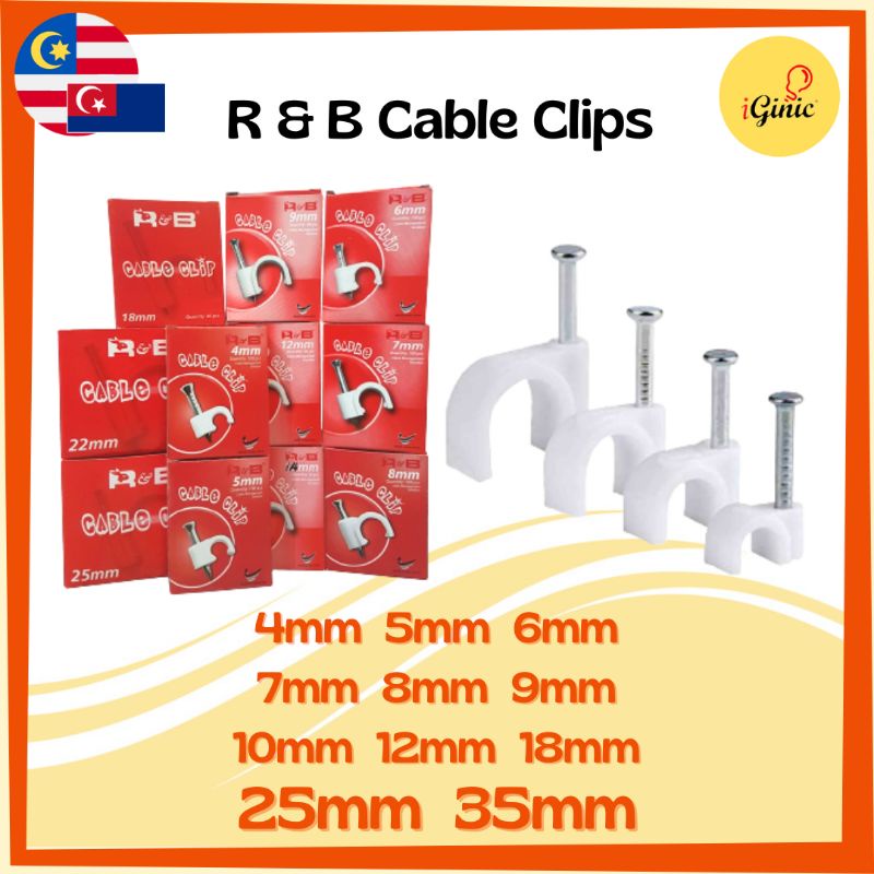 PVC Cable Clip (4mm~35mm) Wall wire clip / Cable U Clip / Cable ...