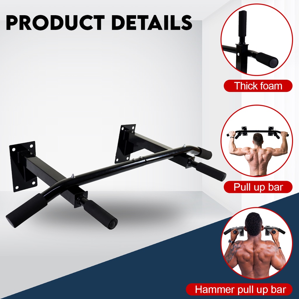 Vigor Fitness Wall Mounted Pull Up Bar Chin Up Bar / Bar Palang Tarik ...