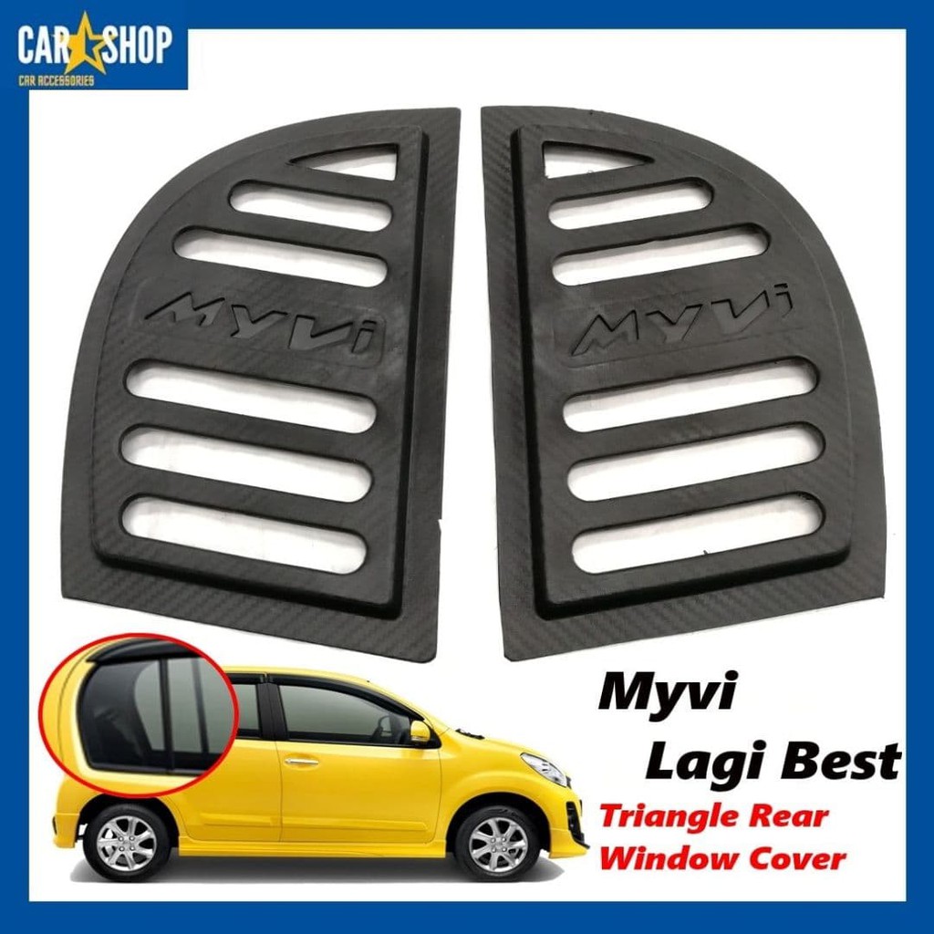 Perodua Myvi 2012-2015 Myvi Icon/ SE/ Lagi Best Rear Window Side Louver ...