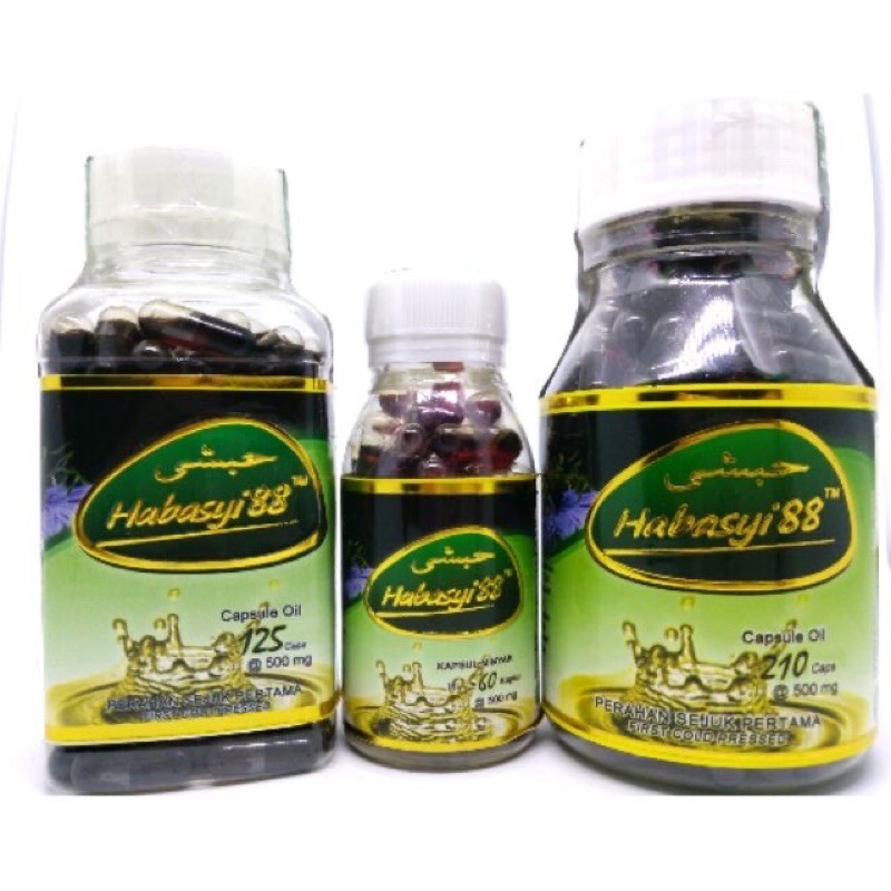 Black Seed Capsule Cold Pressed GRED A1/Habbatus Sauda Kapsul Asli ...