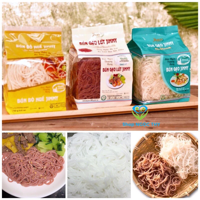 Jimmy premium rice vermicelli 250gr 5 squeezes (all kinds of dry brown ...
