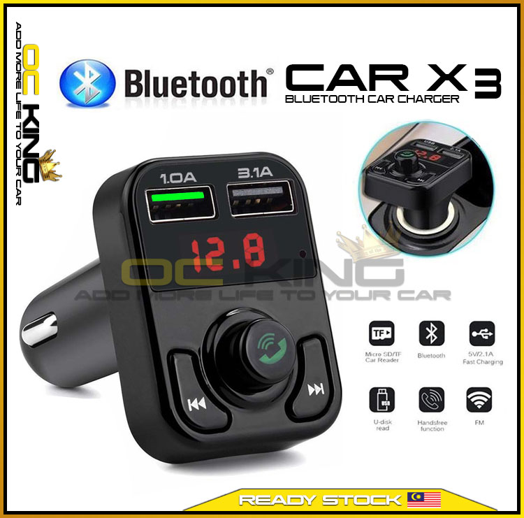 3.1A Multfunction Wireless Car MP3 Player Car Kit Handsfree Bluetooth ...