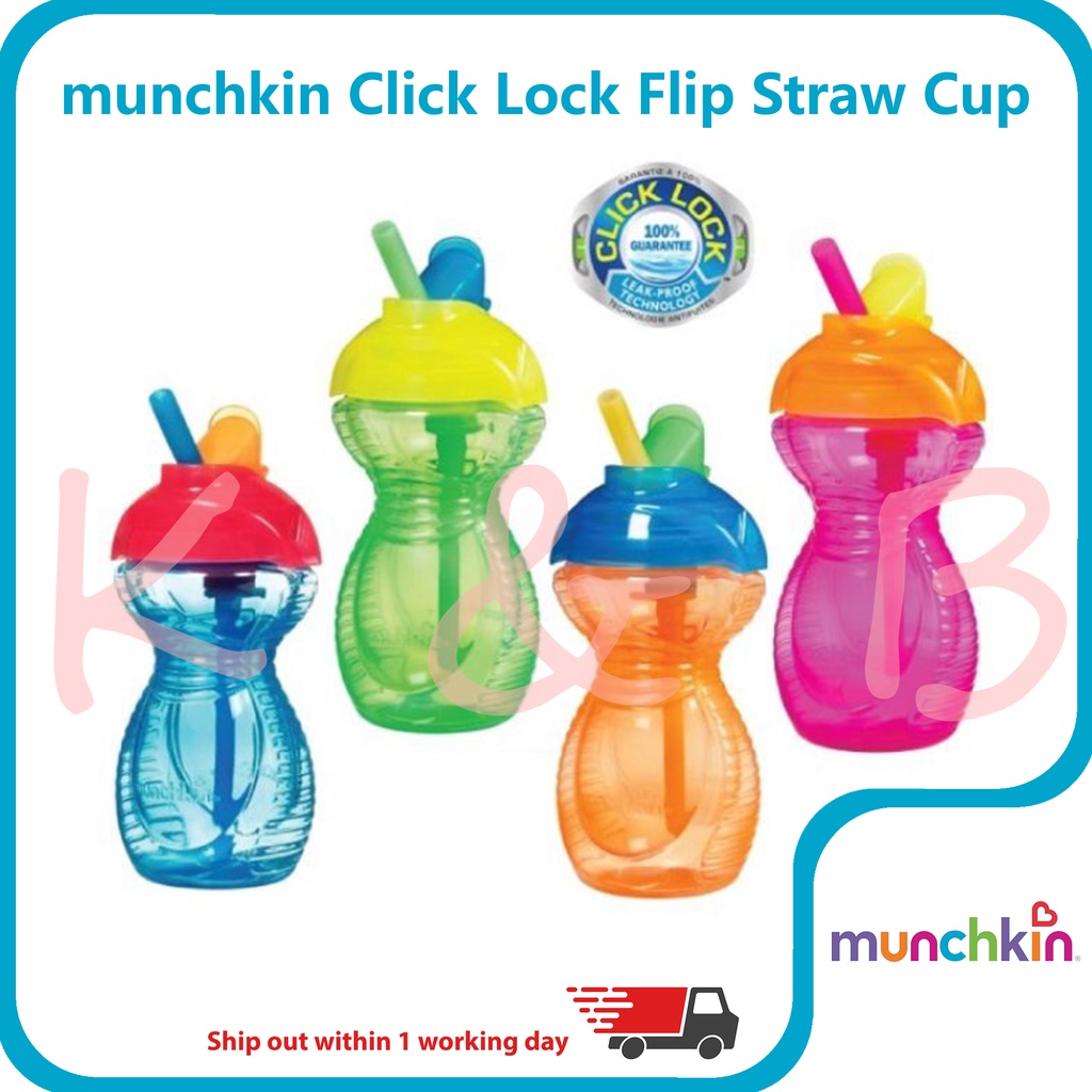 🤩 Clearance 🤩 Munchkin Mighty Clip Lock Flip Straw Cup - 10oz/296ml ...