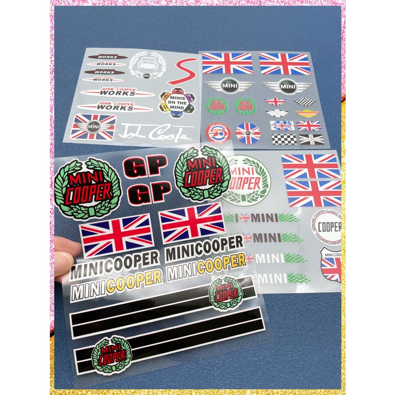 Car sticker modified label For Mini Cooper sticker S JCW R55 R56 R60 ...