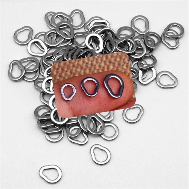 assist hook Solid Ring 304 50pcs ikan JIG Micro JIG Fishing Jig lure ...